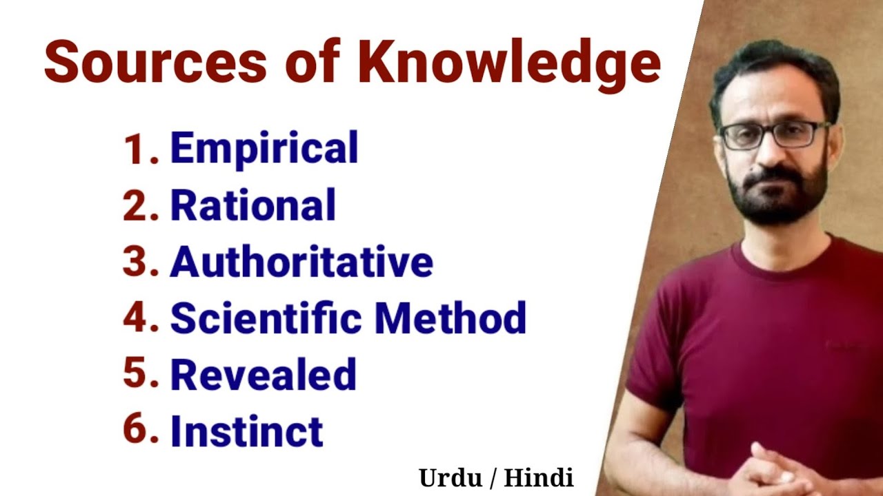 Source Of Knowledge || Source of knowledge in research