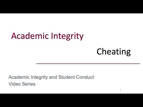 Academic Integrity - Cheating
