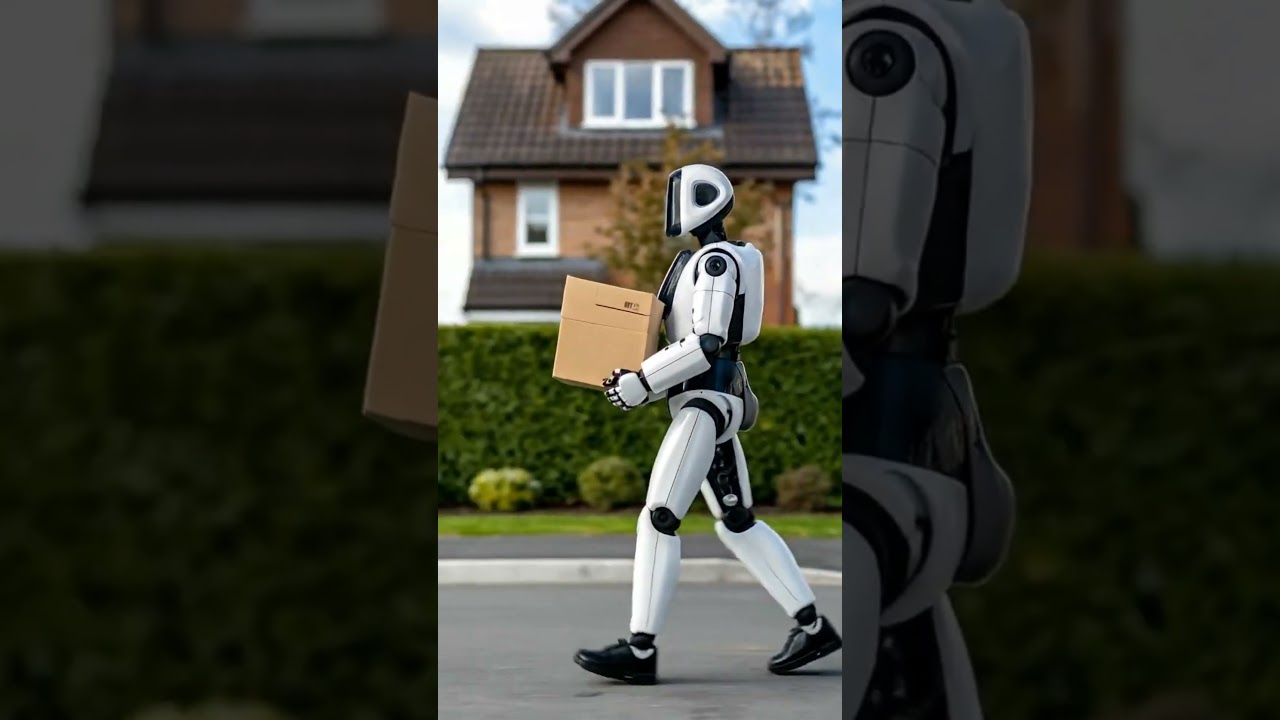 The Future Is Here | AI-Generated Delivery Robot in the Neighborhood | #AIMindscape