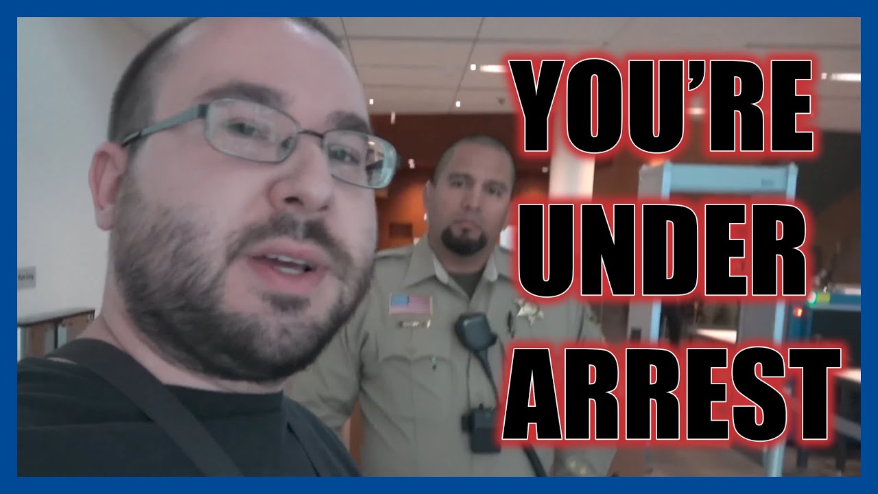 1st Amendment Auditor Presses His Luck At A Courthouse | Arrested
