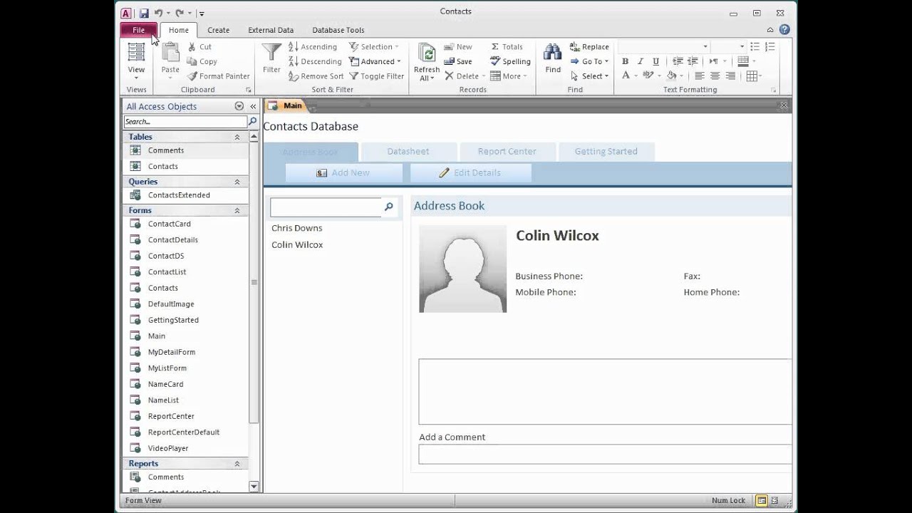 Microsoft Office Access 2010 -Introduction to the Access 2010 user interface