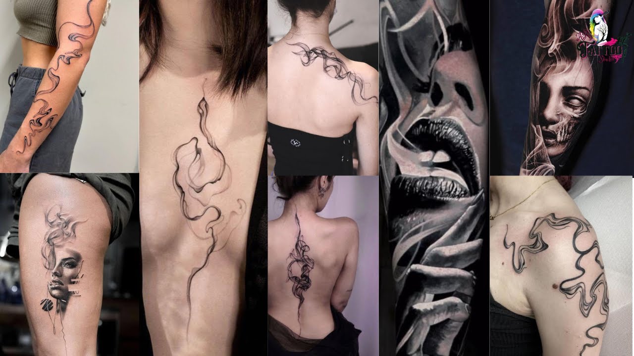 Smoke Tattoo Design Ideas 2025 | Realistic Smoke Tattoo Inspiration | Stylish Grey Smoke Tattoos