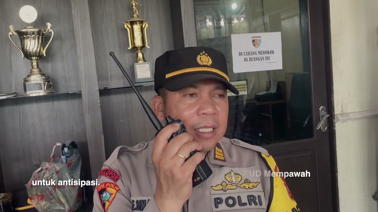 Jelang Pemilu 2024, Polres Mempawah Gelar Simulasi Sispamkota di Kantor KPU Mempawah