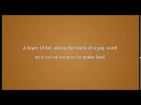 Fatback Meaning | Wordogram