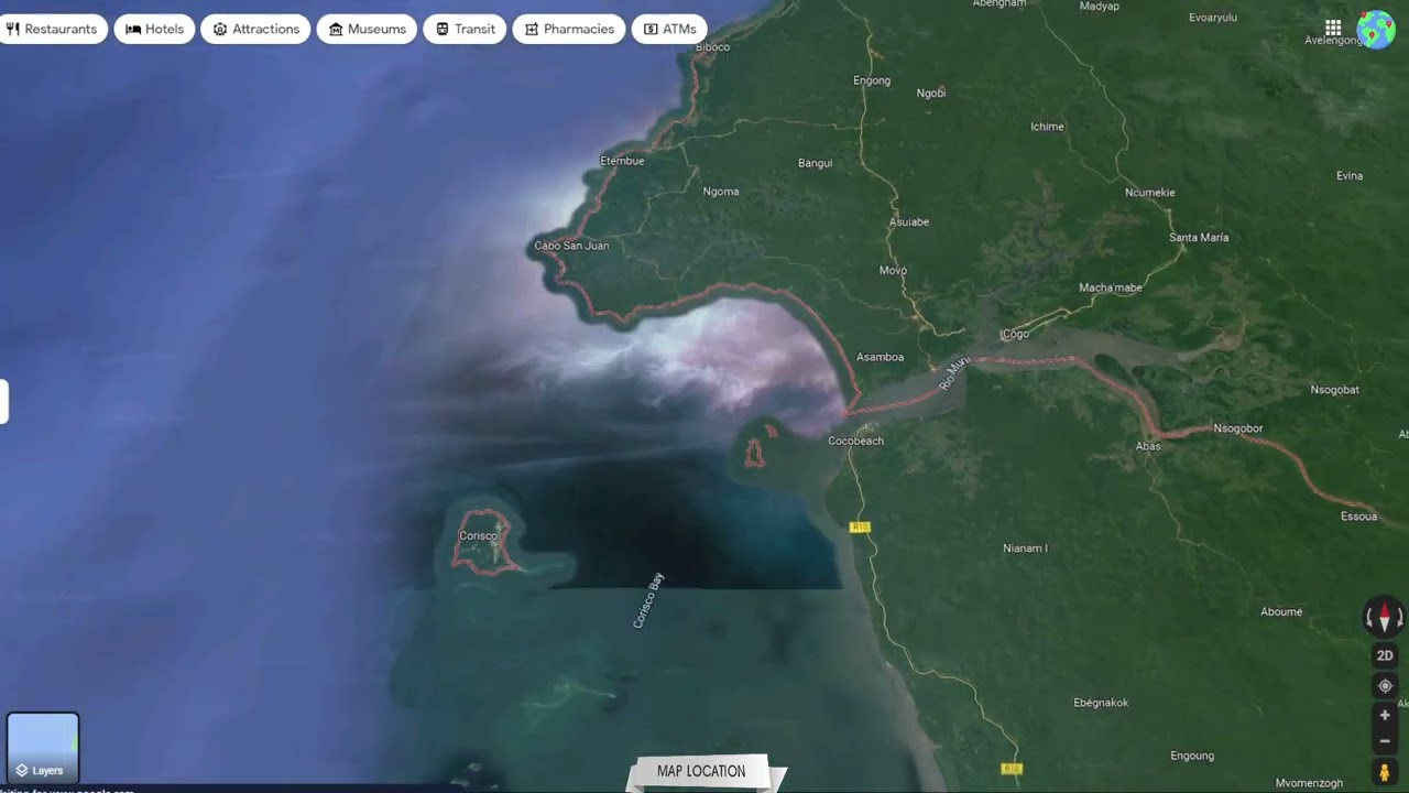 Where on the map - Equatorial Guinea