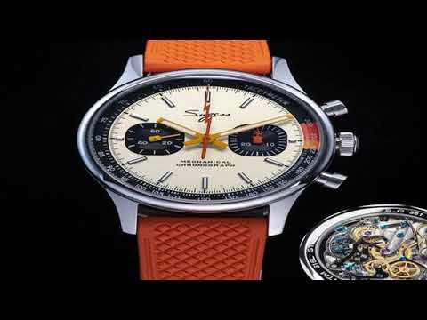 Sugess Pilot Watch ST19 Origin Movement Swanneck Wristwatch Mechanical Chronograph Sappire Crystal M