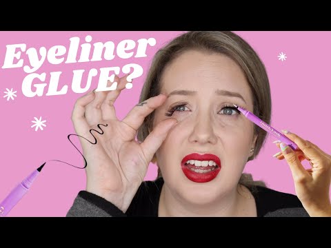 I tried Eyeliner GLUE for Fake Lashes! Does it work?
