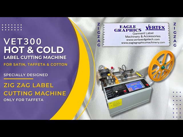 Garment Label Cutting Machines - VET-110 Automatic Ultrasonic Label ...