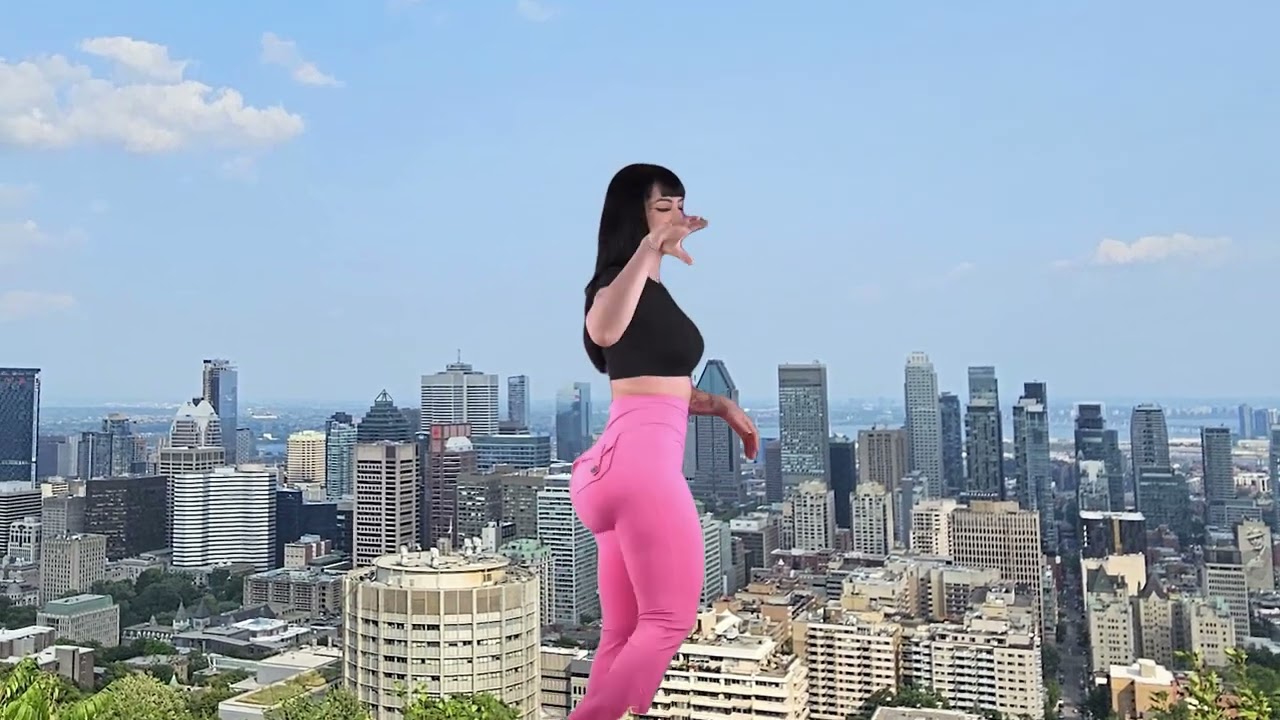 Giantess Outgrowing Town