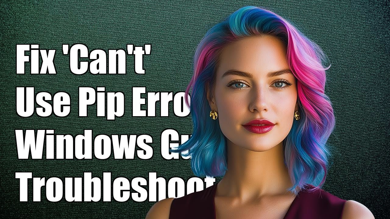 How to Fix 'Can't Use Pip' Error on Windows: Troubleshooting Guide
