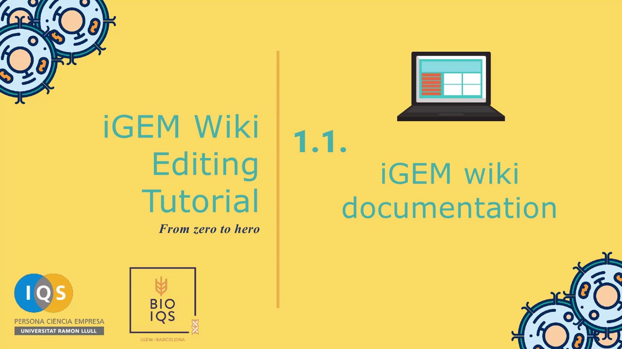 1.1. iGEM Wiki documentation - Wiki Editing Tutorial