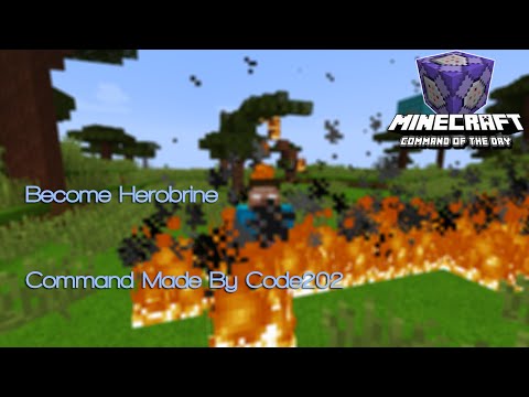 Become Herobrine! - Only One Command Minecraft Project