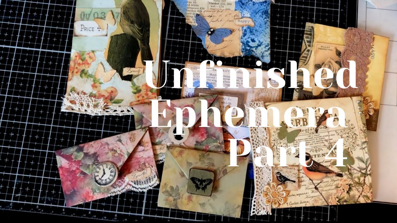 Unfinished Projects - Junk Journal Ephemera
