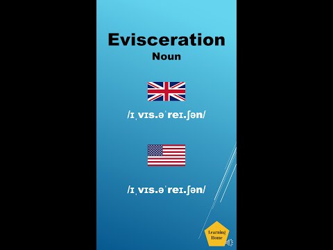 Evisceration meaning pronunciation and synonyms #Shorts