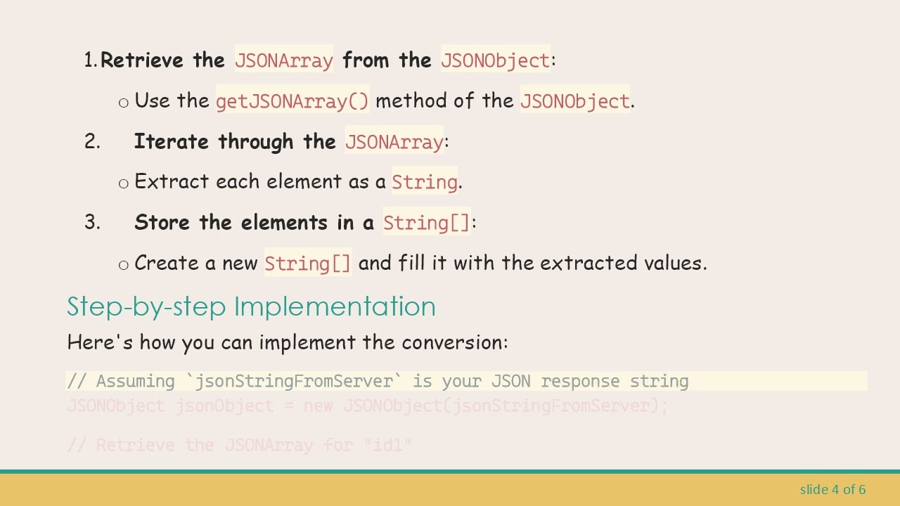 How to Convert org.json.JSONArray to java.lang.String[] in Android Java