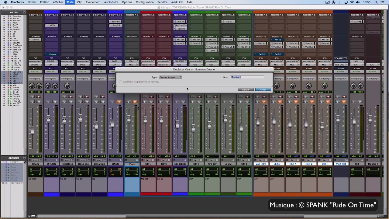 Pro Tools : Folder Tracks (Pt 2) - TOP DEMO