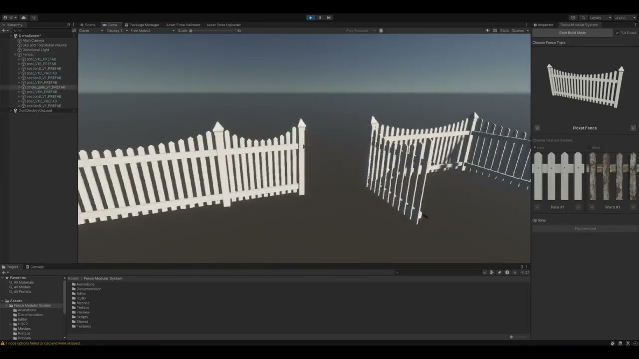 Fence Modular System - FINAL (Unity Asset)
