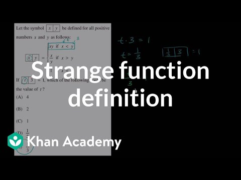 Strange function definition - Math, Class 12 Video Lecture