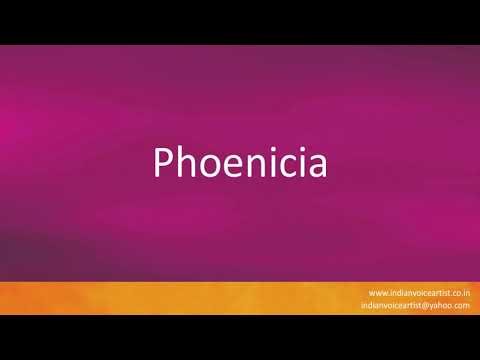 How to pronounce "Phoenicia".