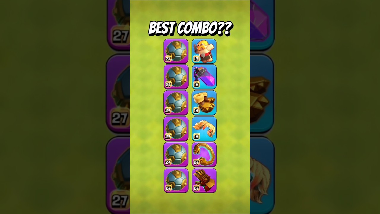 Best hero equipment for the King with Spiky Ball? ⚽ | r great #clashofclans #coc