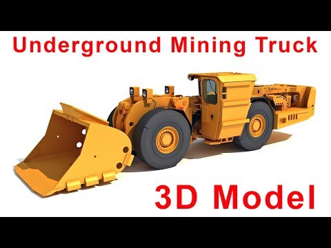 Underground Articulated Mining Truck - 3D Models
