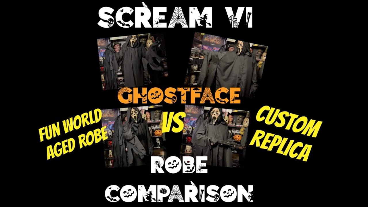 Scream VI Ghostface Robe Comparison - Fun World Aged VS Custom Robe