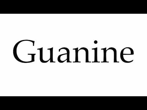 How to Pronounce Guanine