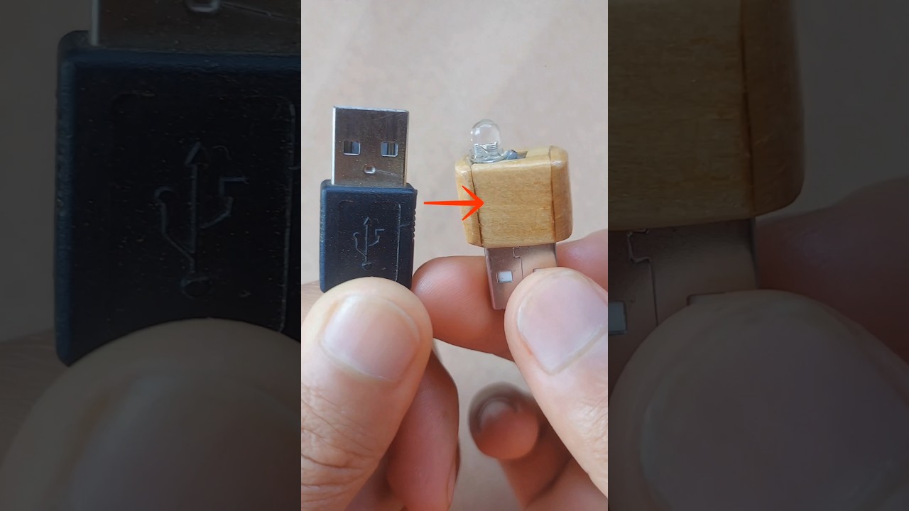 💡 ¡Haz Tu Propia Mini Lámpara USB en 1 Minuto!