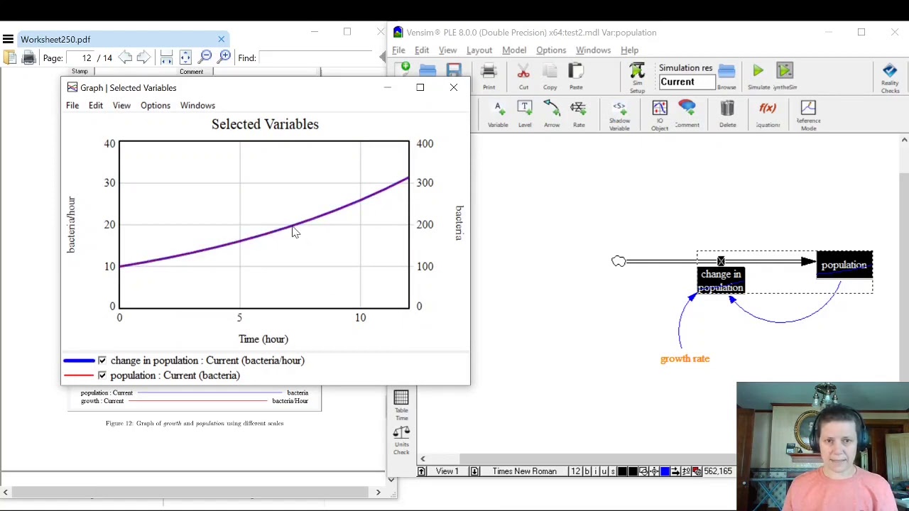 Finishing Vensim Worksheet 1