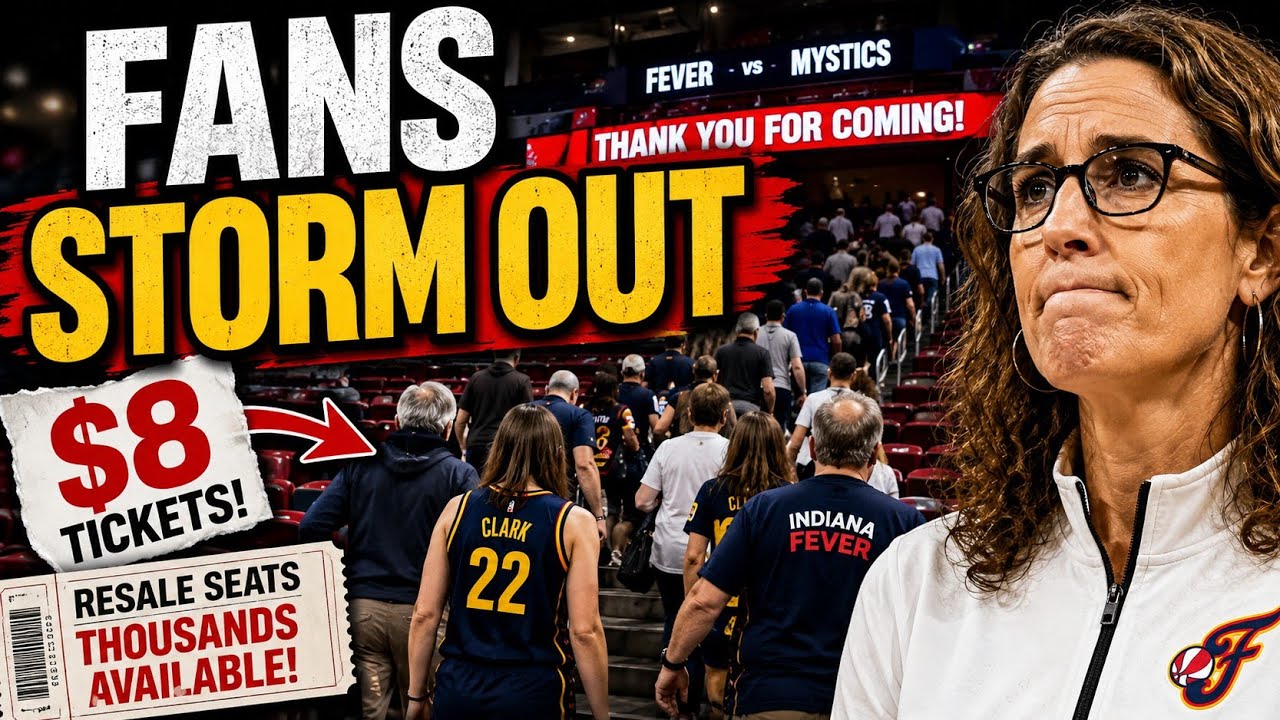 $8 FEVER TICKETS?! Caitlin Clark Fans Go Nuclear Over Stephanie White Boring Game As Fans Booe Her. 