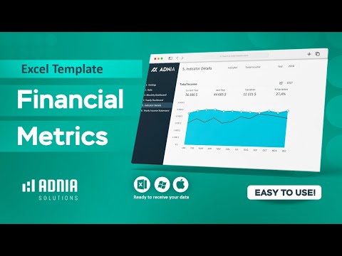 Financial Metrics Dashboard Template