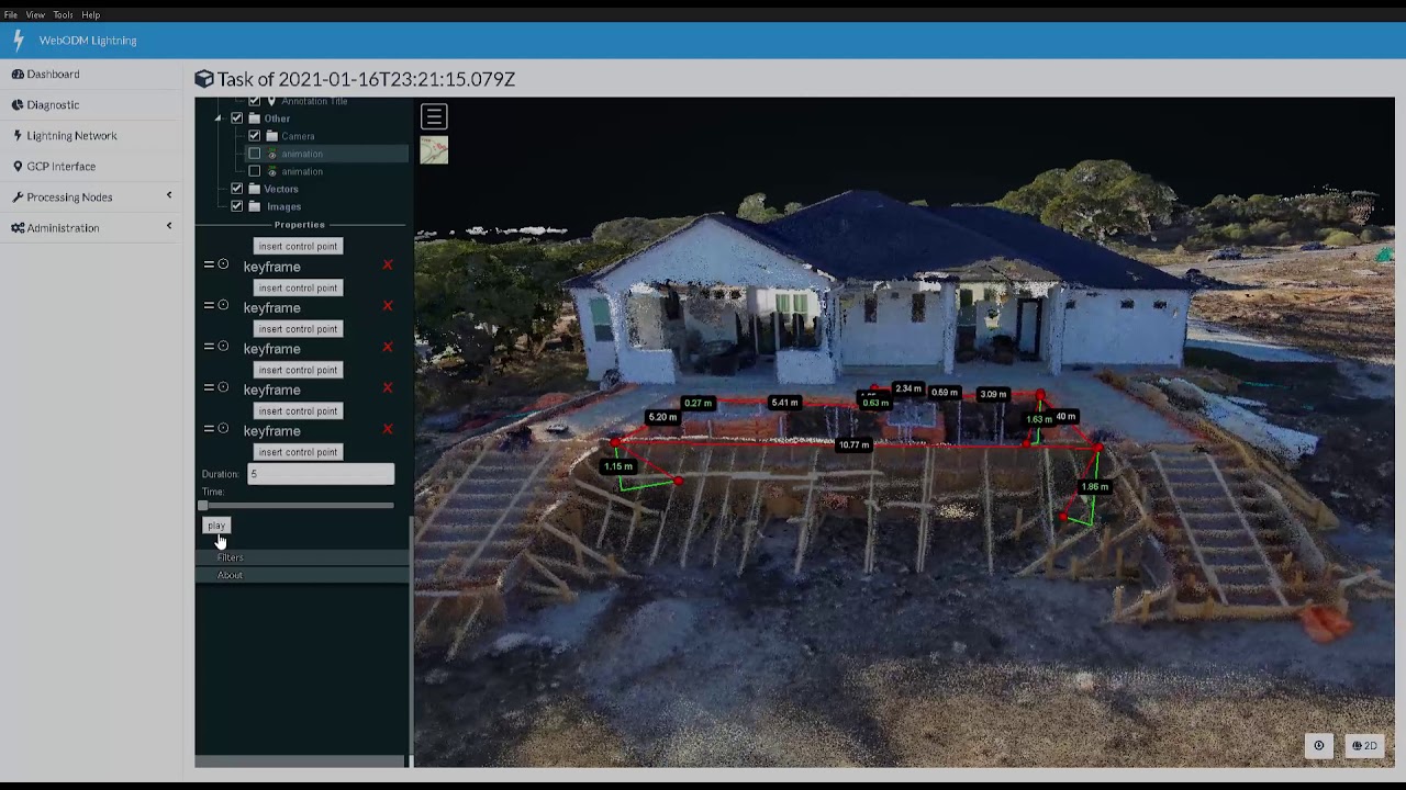 WebODM Lightning swimming pool