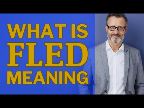 Fled | Definition of fled π π π