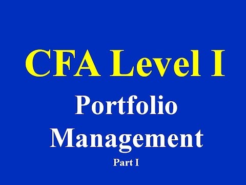 CFA Level I Portfolio Management Course | Risk & Performance Measures