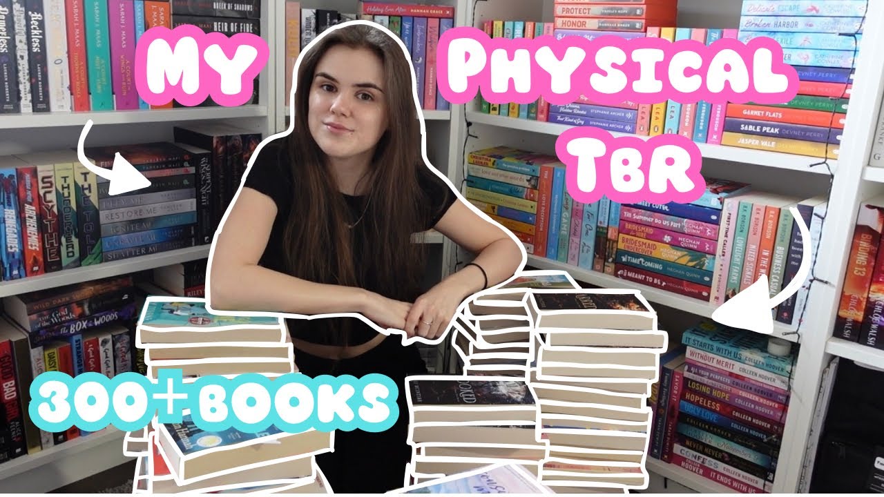 going through EVERY SINGLE BOOK on my physical TBR 📚🫶🏻 | all my unread books 📖 (romamce, fantasy) 
