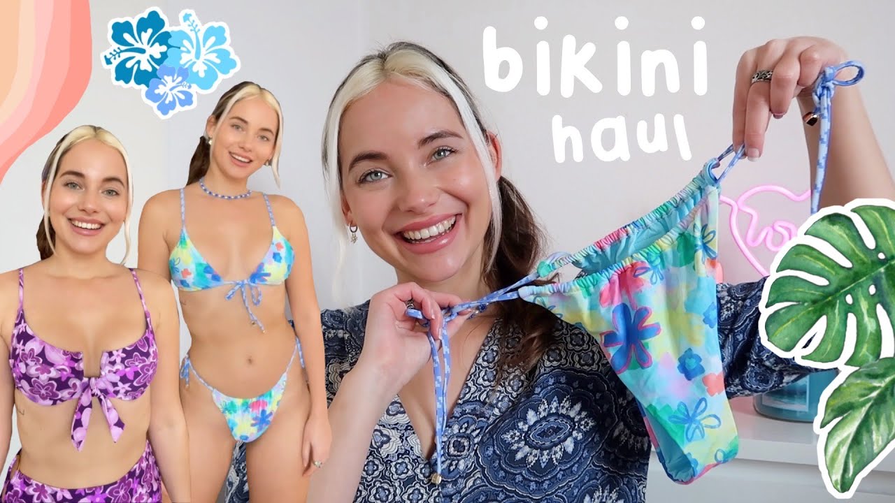 a ~very cute~ bikini haul 2022 (try-on) - Blackbough Swim *ft some beach beauty essentials*