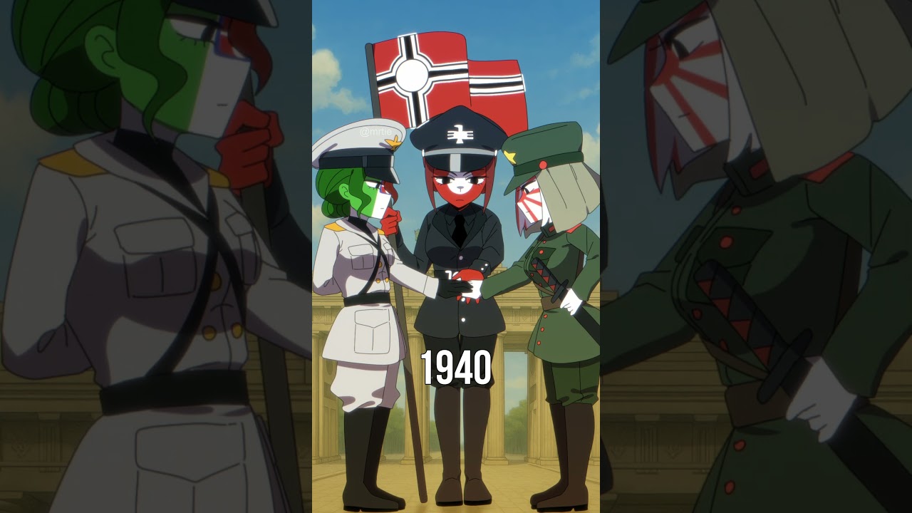 HOW THE AXIS POWERS FORMED ... ⚔️ #countryhumans #countrygirl