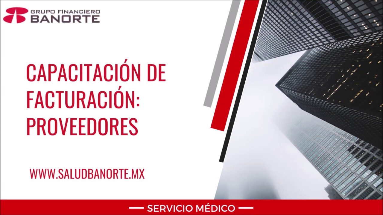 Facturación Banorte: Proveedores