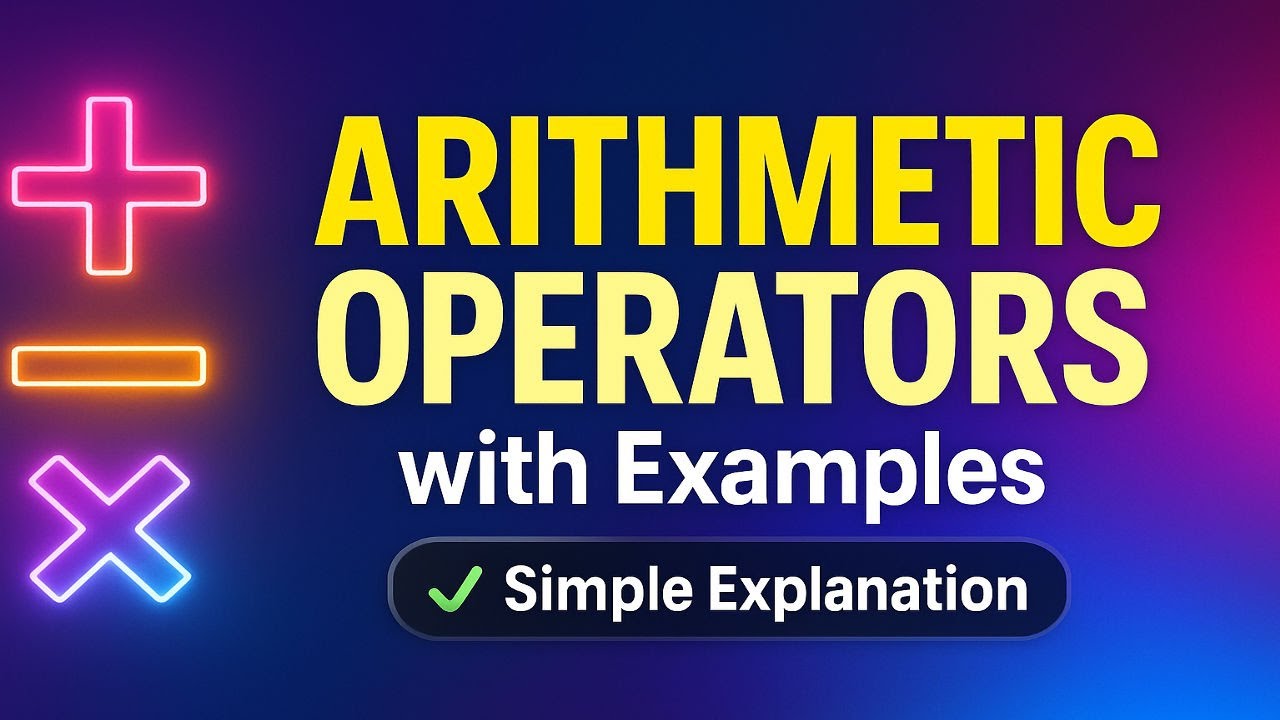 Arithmetic Operators Explained with Examples | Programming Basics Tutorial