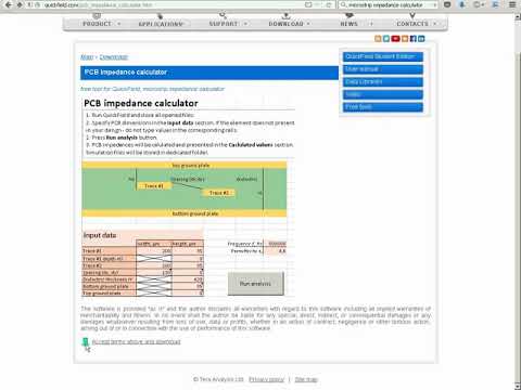 QuickField Tool: PCB impedance calculator