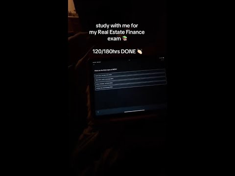 Taking My Real Estate Finance Exam