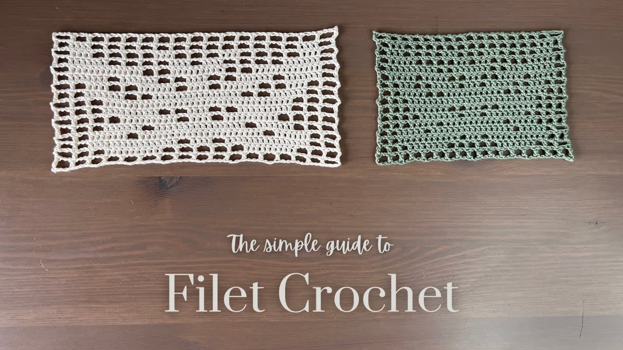 How to Filet Crochet | 2 main ways to filet crochet, materials, sizing + tips and tricks