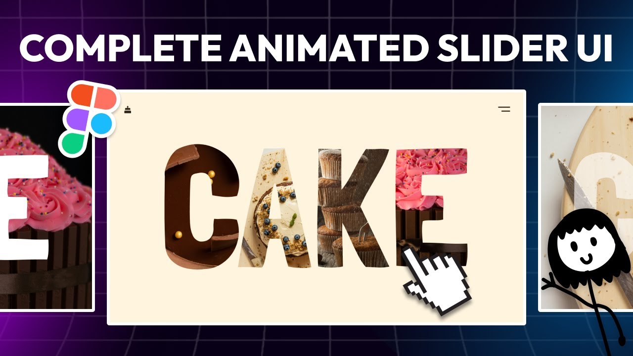 How to Design a Complete Animated Slider Hero UI Design | Figma Tutorial for Complete Beginners
