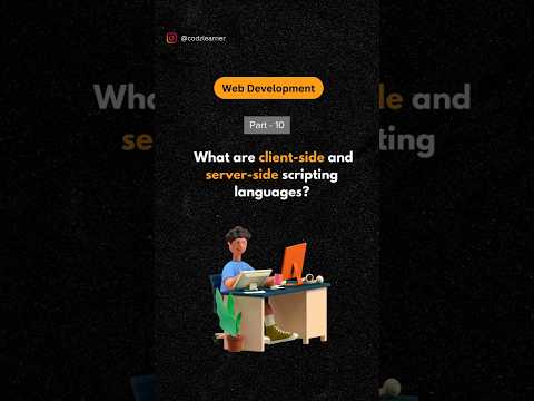 What are client-side and server-side scripting languages🤔🤔 | #shorts #youtubeshorts #tech #coding