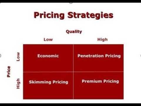 Types of Pricing Strategies Tutorial Video