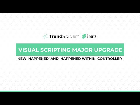 Visual Scripting Major Improvement | TrendSpider Shorts