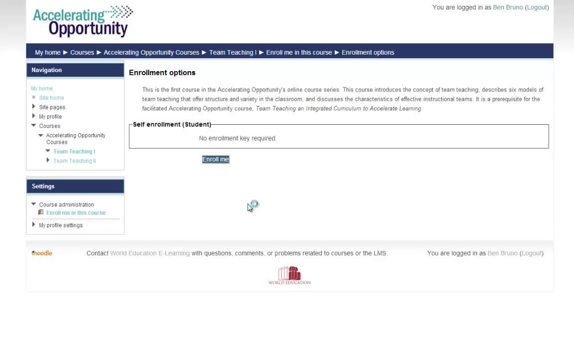 elearning login