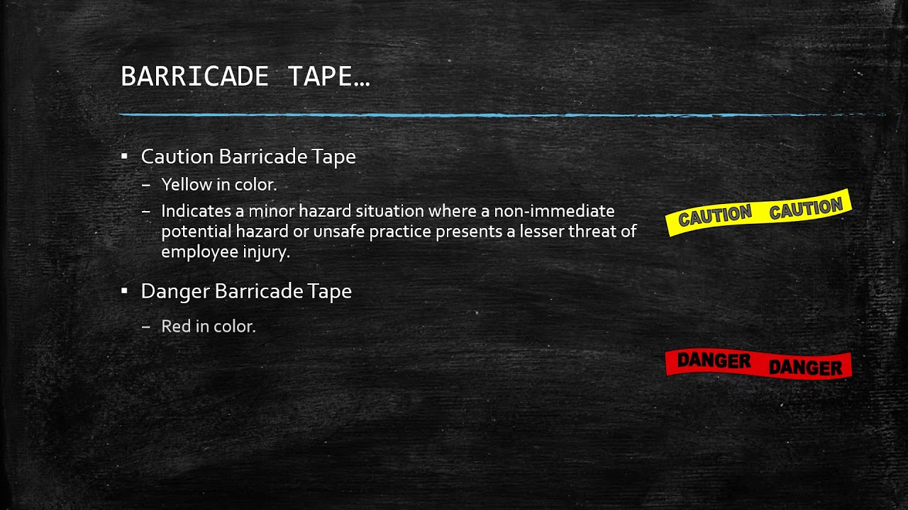 Toolbox Talks - Safety Signs & Barricades