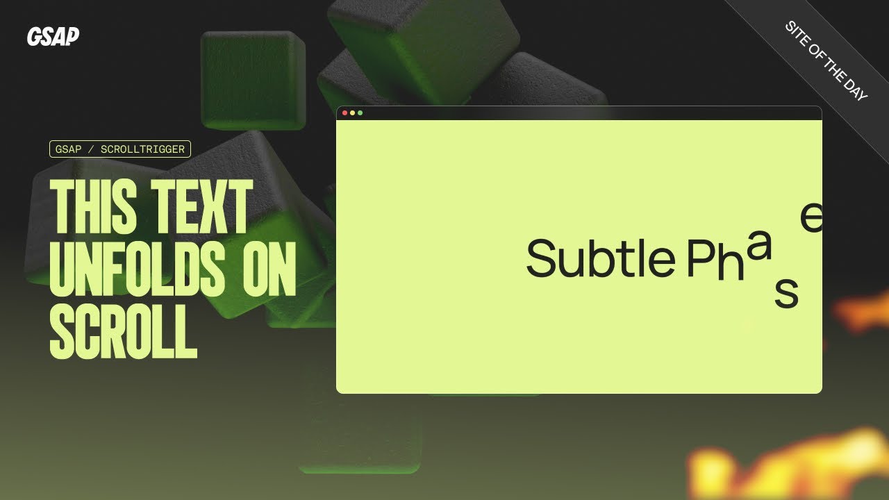 ScrollTrigger Took My Text and Turned It Into Motion Art (Powered by SplitText)