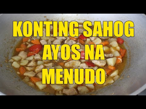 How to cook Menudo with limited ingredients.